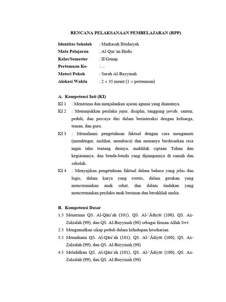 Bab 12 Surah Al-Bayyinah | PDF