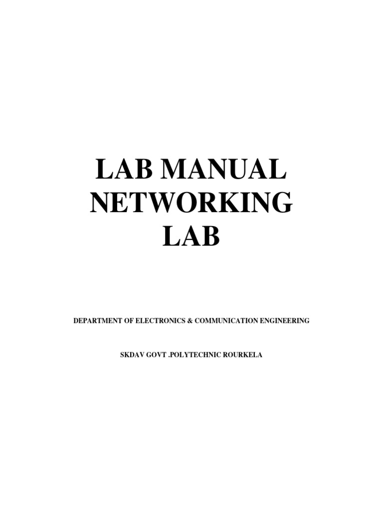 Ccna-Lab-Manual 2 (1) 1588273694 | PDF | Computer Network | Ip Address