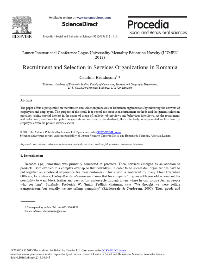 Recruitment And Selection Pdf Recruitment Job Interview