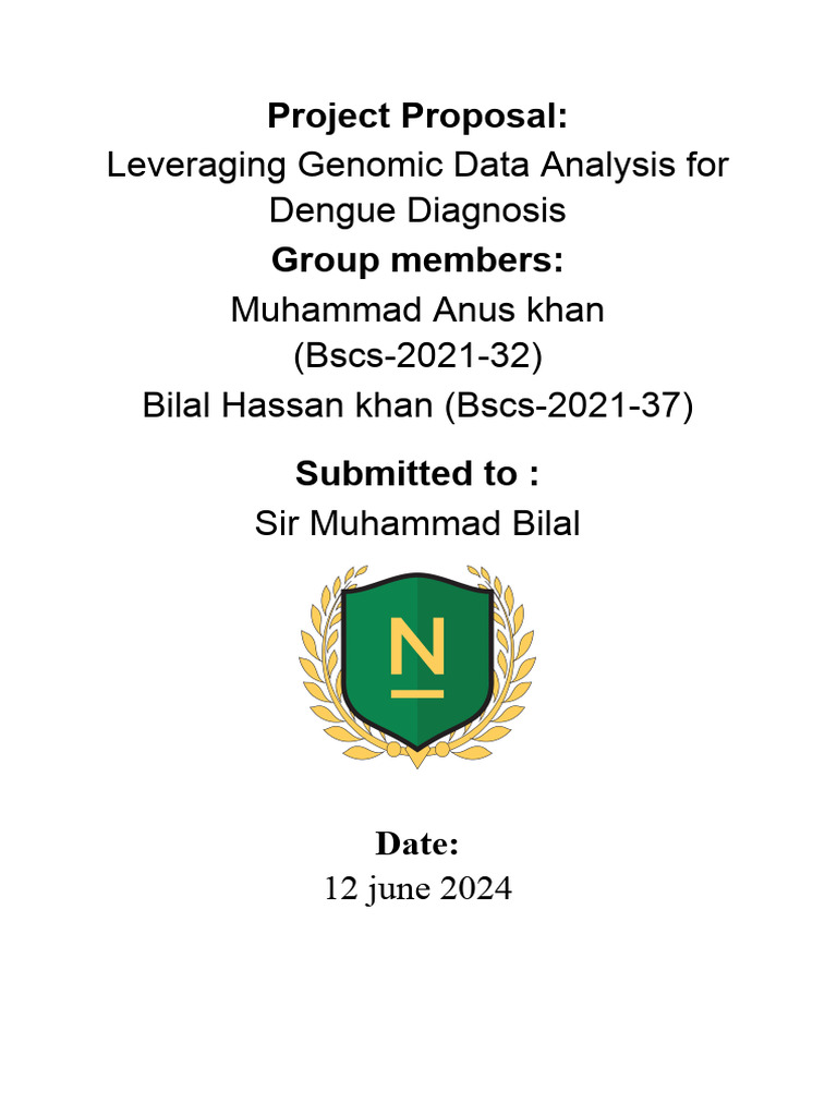 Project Proposal | PDF | Genomics | Data Analysis