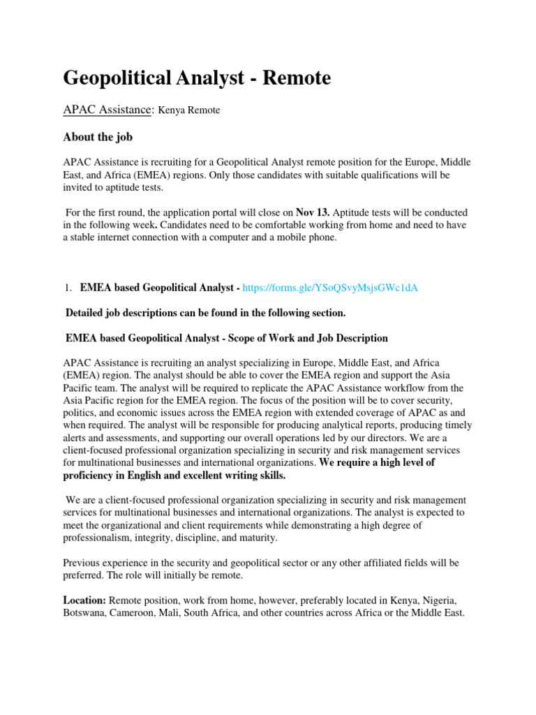 Geopolitical Analys1 | Download Free PDF | Financial Analyst | Business