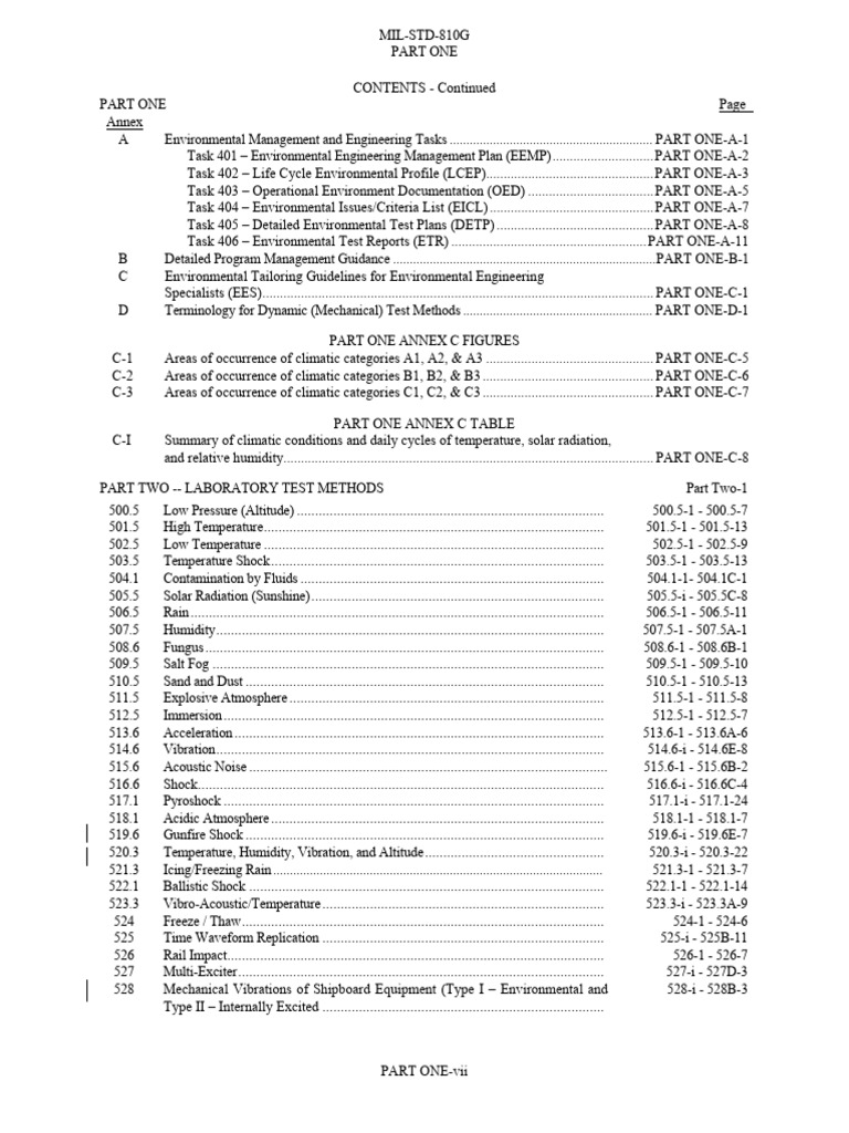 MIL-STD-810G Environmental Testing Guide | PDF | Nature | Applied And ...