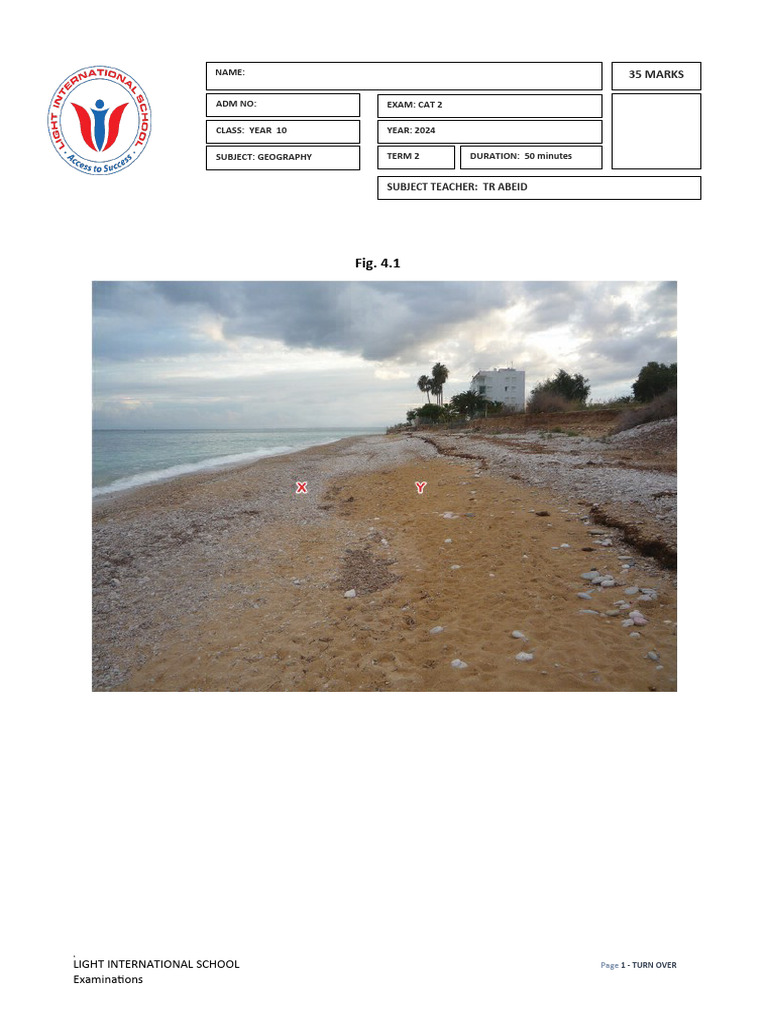 Geography Year 10 Cat 2 Term 2 2024 | PDF