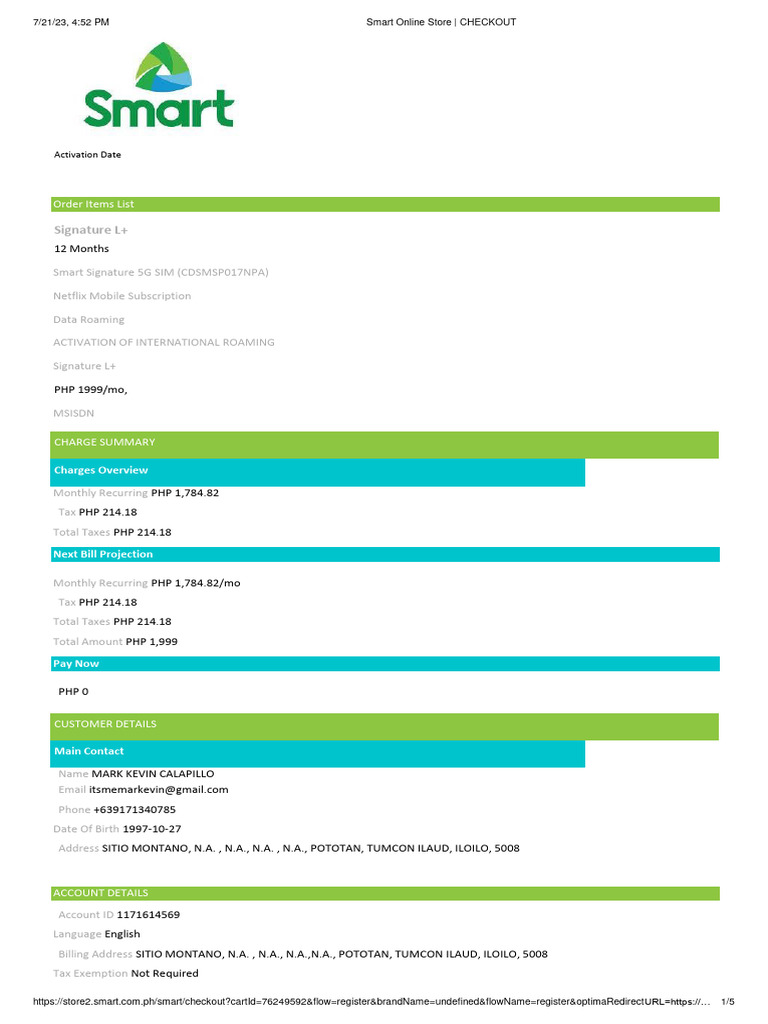 Smart Online Store - CHECKOUT | PDF | Information | Credit Score