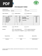 PPE Request Form for SSPP Project | PDF