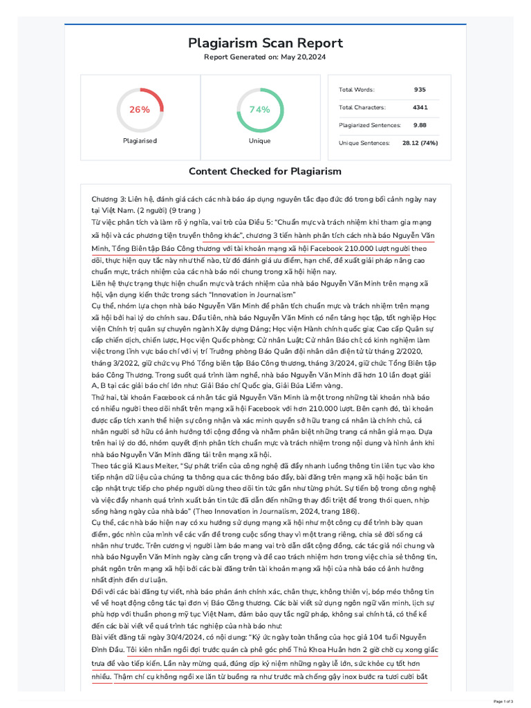 Plagiarism Report 12 | PDF