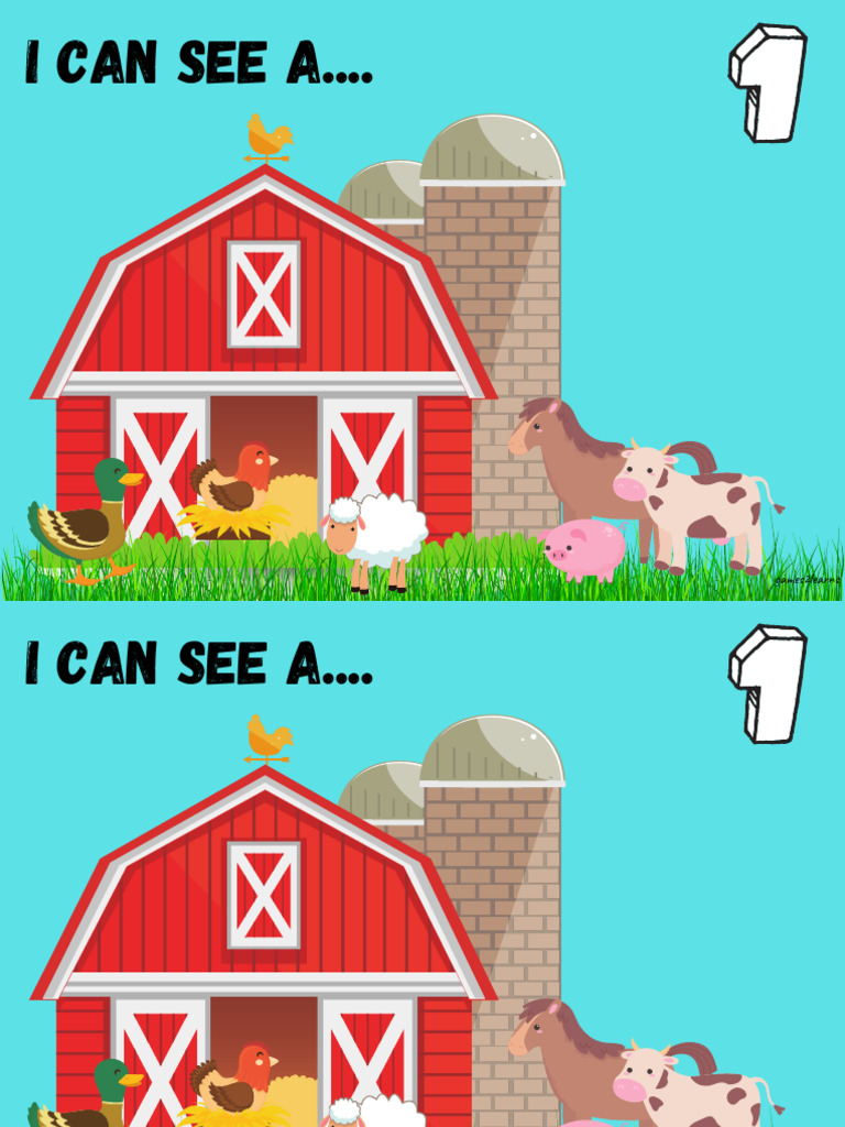 I Can See Farm Animals | PDF