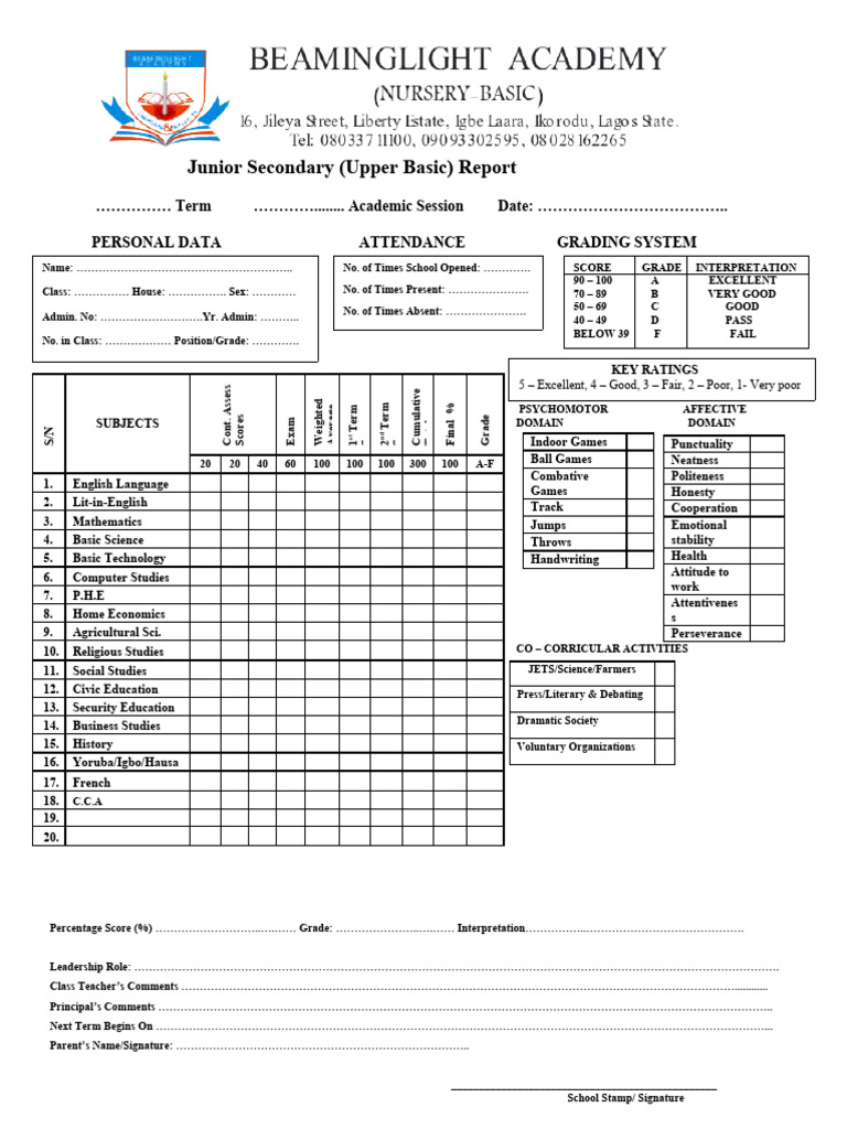 Continuous Assessment Report | PDF