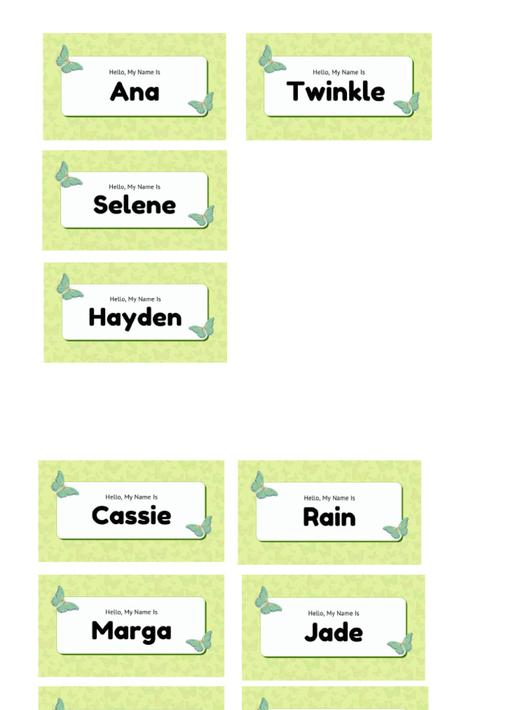 Group1 Name Tag | PDF