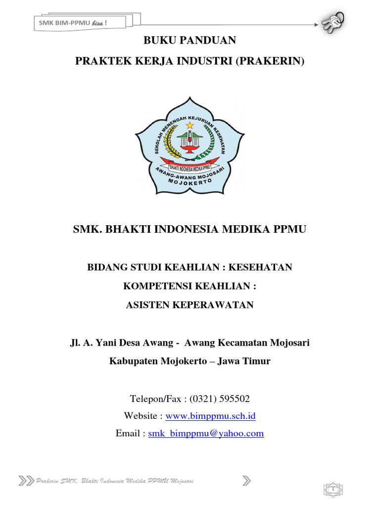 Buku Prakerin Asisten Keperawatan SMK Bim Ppmu | PDF