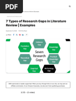 Typesof Research Gaps | PDF