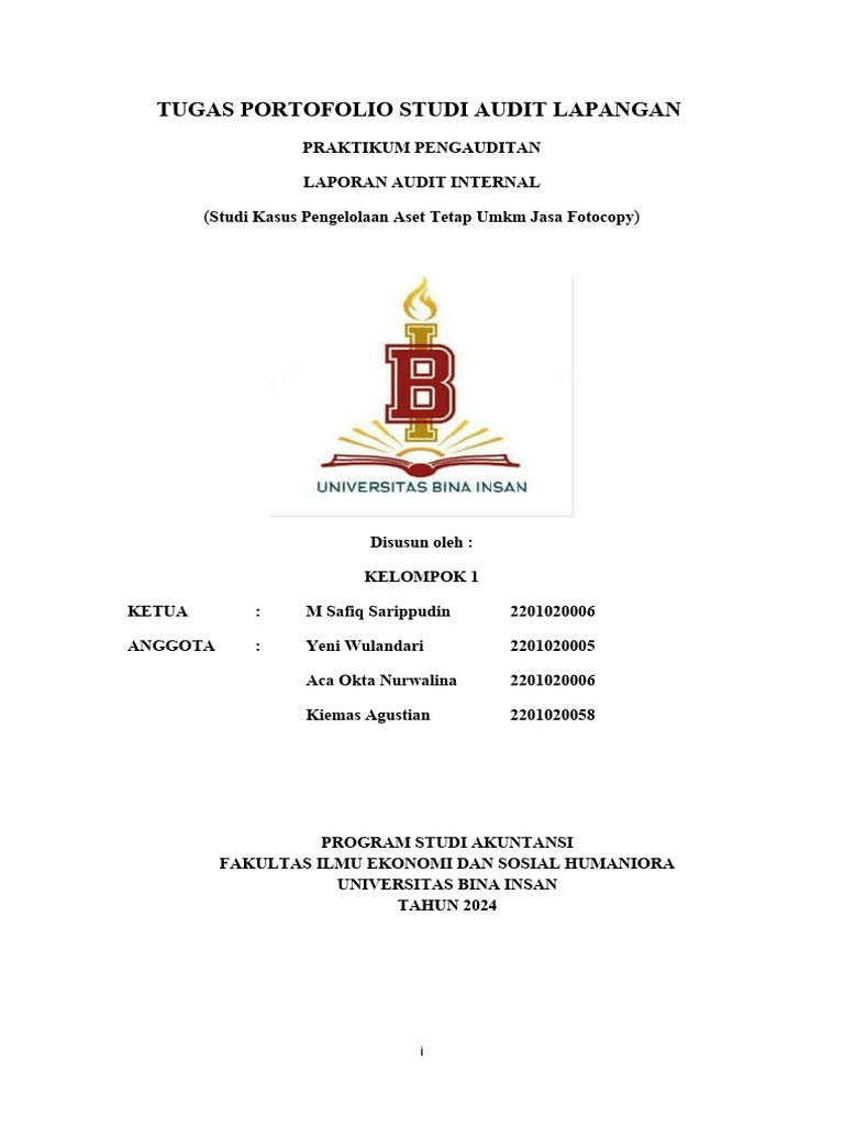 Tugas Portofolio Audit | PDF