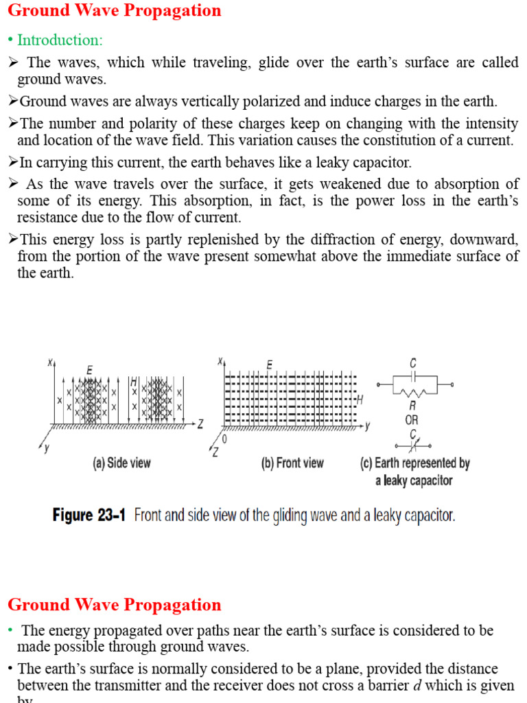Ground Wave Propagation | PDF | Radio Propagation | Waves