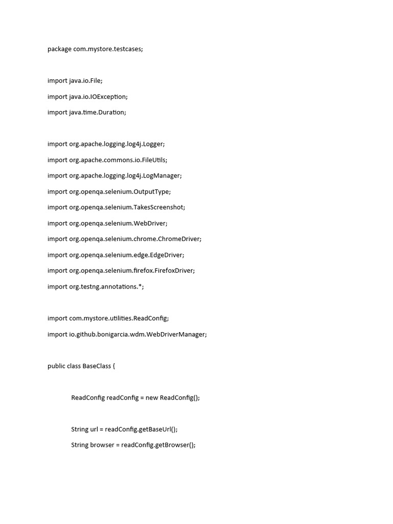 BaseClassFramework | PDF | System Software | Computer Programming