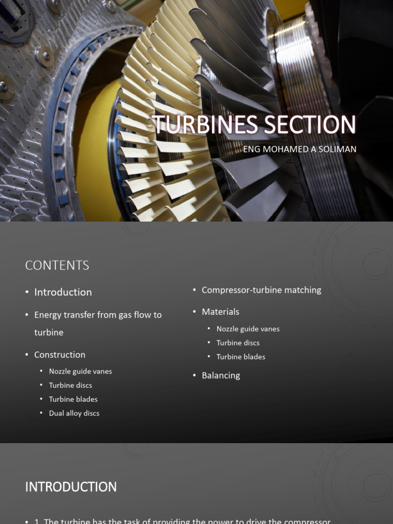 Turbines Section - 01 | PDF | Turbine | Engines