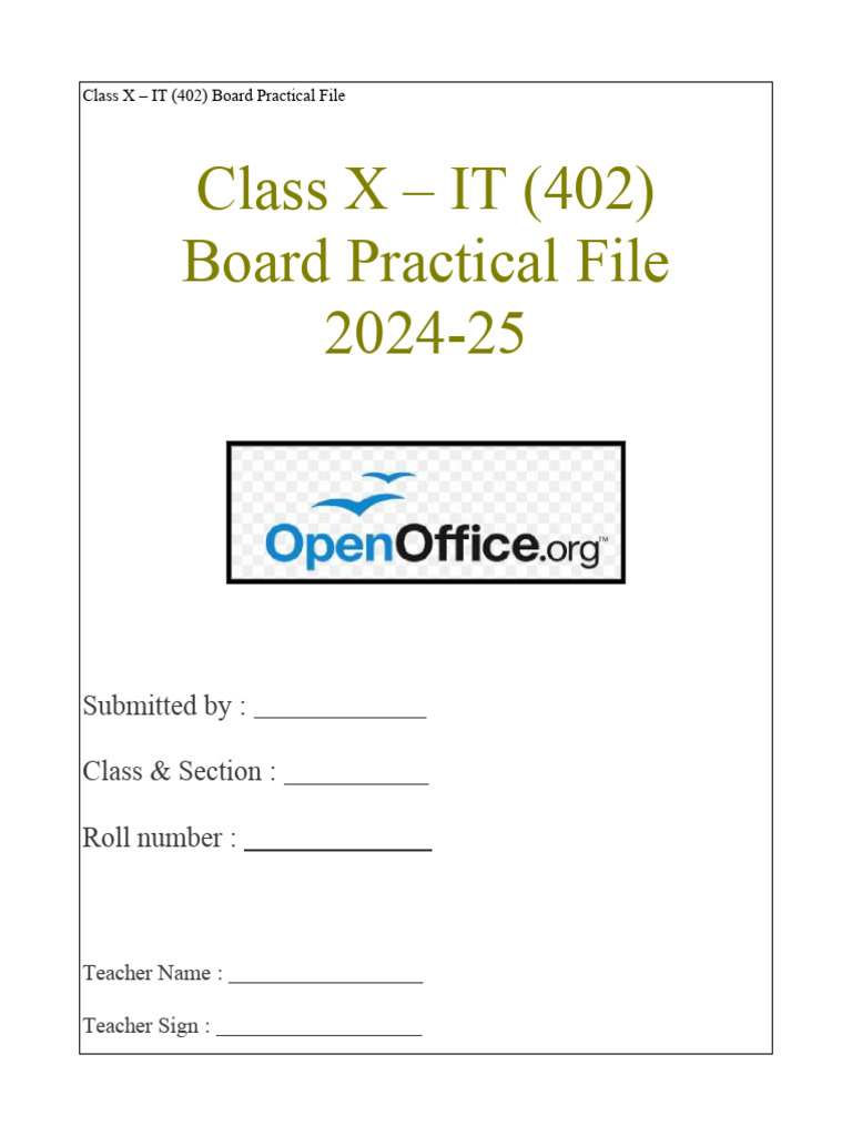 10 Practical File 2024-25-1 | PDF | Computer Keyboard | Software
