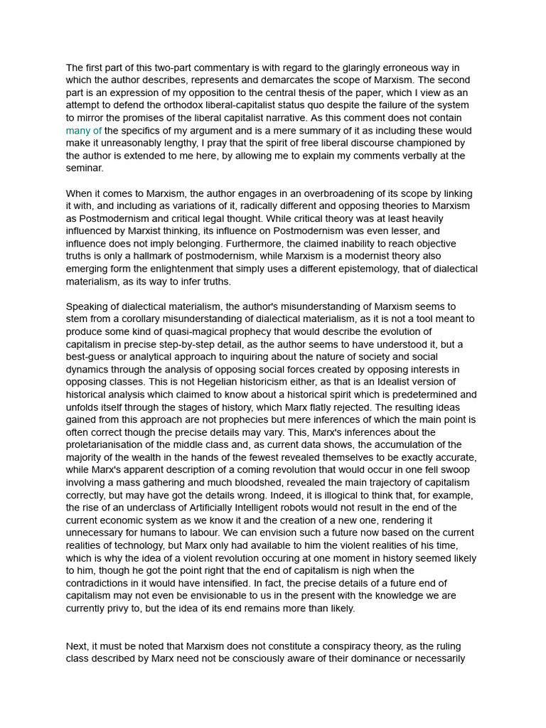 Response Structure | PDF | Marxism | Socialism