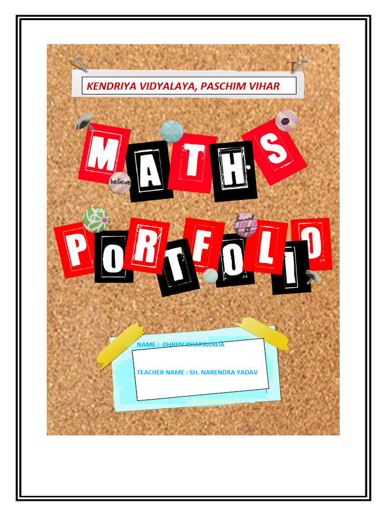 Maths Portfolio | Download Free PDF | Numbers | Rational Number