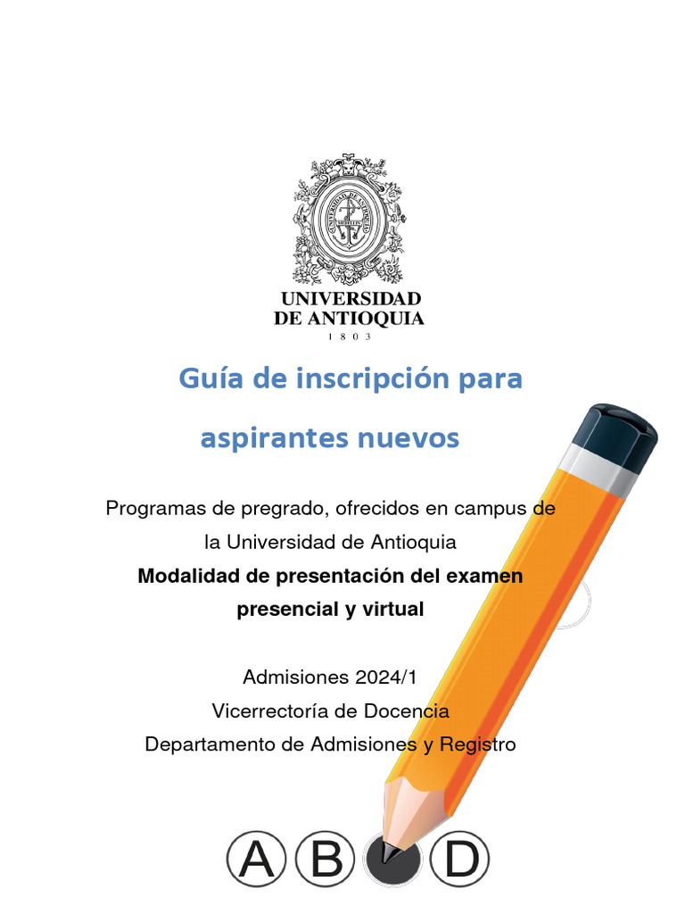 Guía Nuevos 2024-1 | PDF | Titulo academico