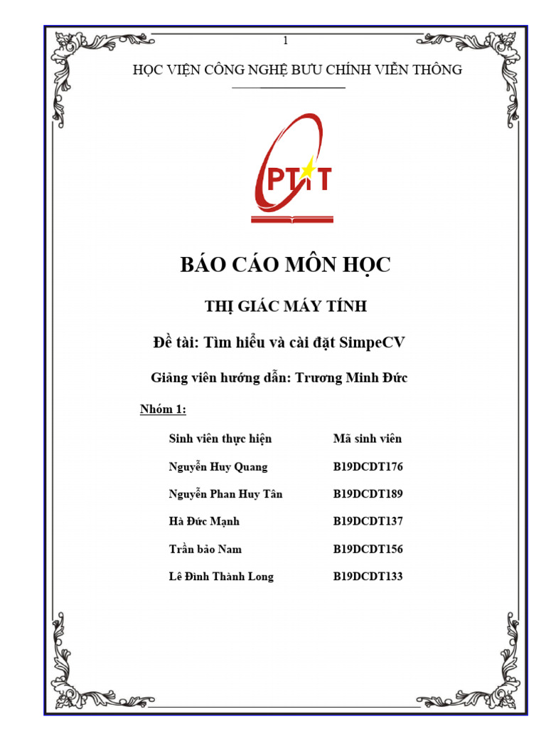 Nhom1 SimpleCV | PDF