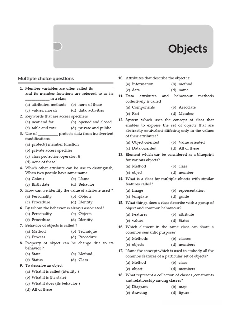 5. Objects | Download Free PDF | Method (Computer Programming) | Class (Computer Programming)