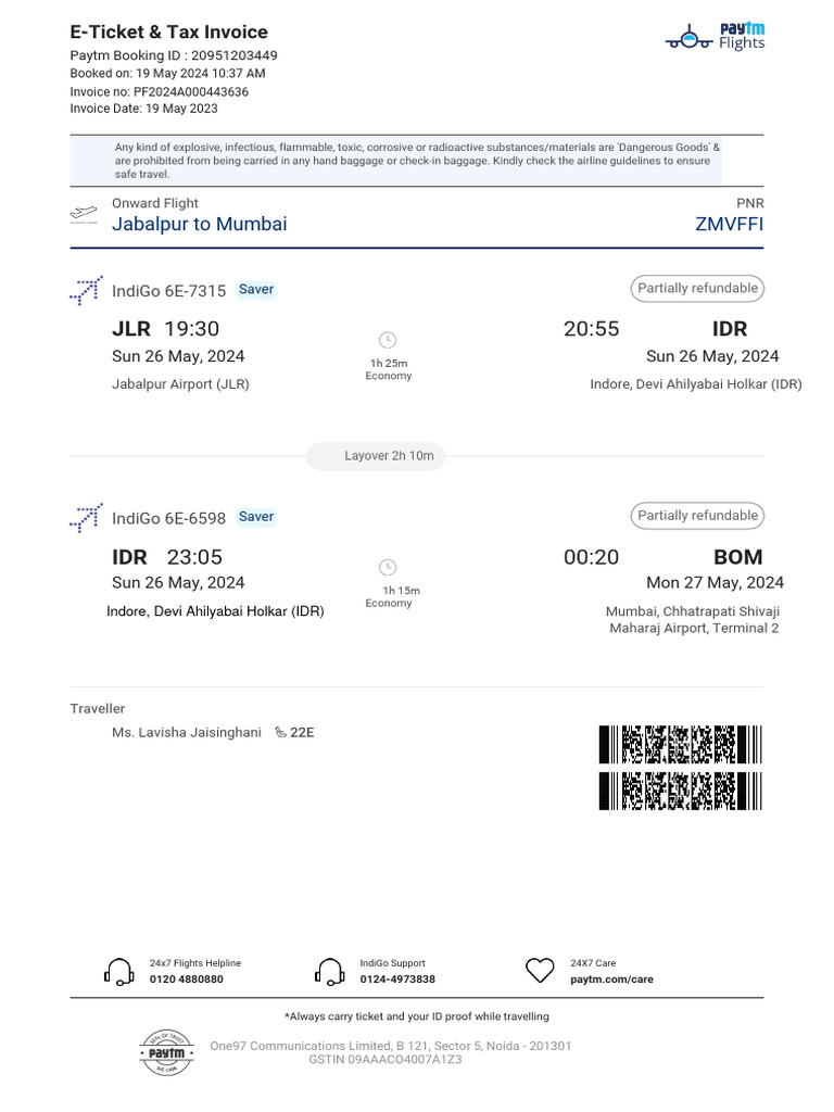 JLR-BOM | PDF | Airport | Fee