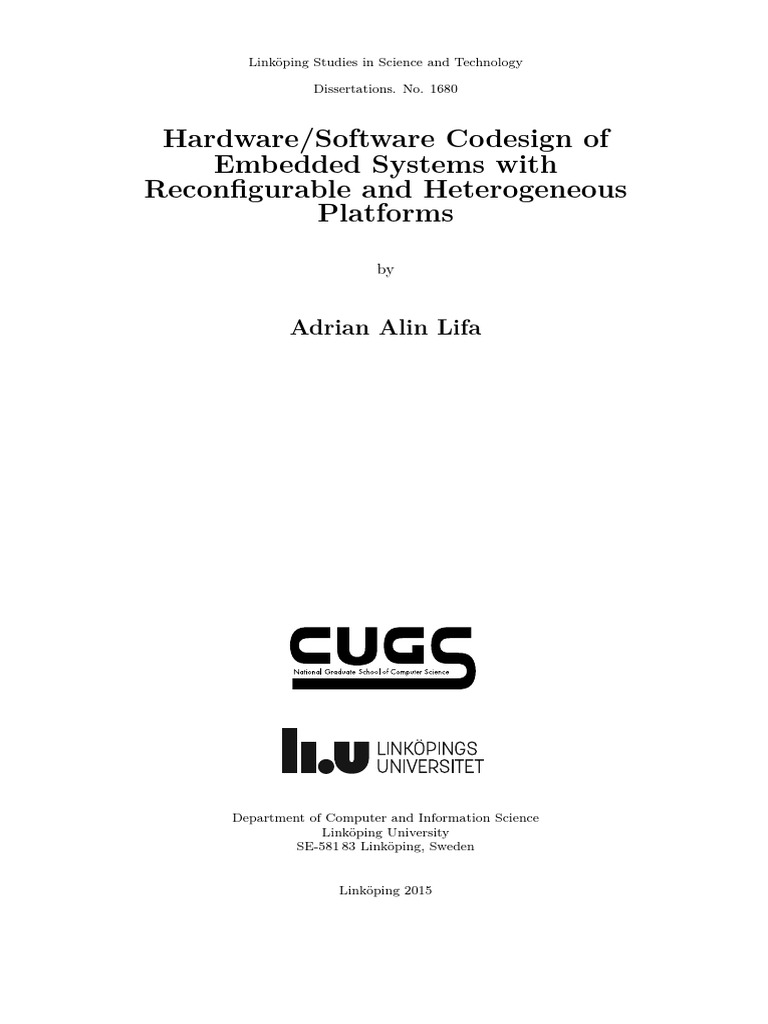 FULLTEXT01 | PDF | Field Programmable Gate Array | Computer Science