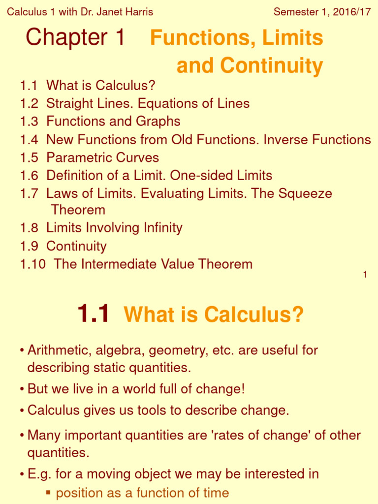 Calc1 Chapter 1 | Download Free PDF | Calculus | Function (Mathematics)
