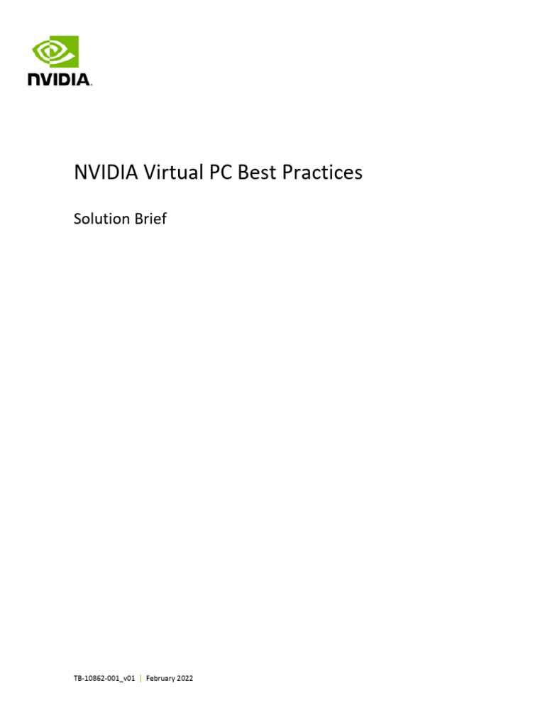 Nvidia Virtual PC Best Practices | PDF | Graphics Processing Unit | Desktop Virtualization