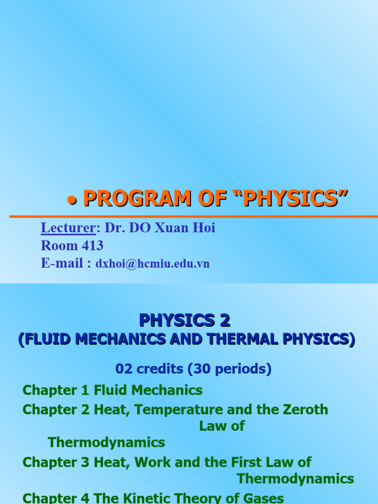 Phys2 Ch3 Heat Work Law1 | PDF | Thermal Conduction | Heat