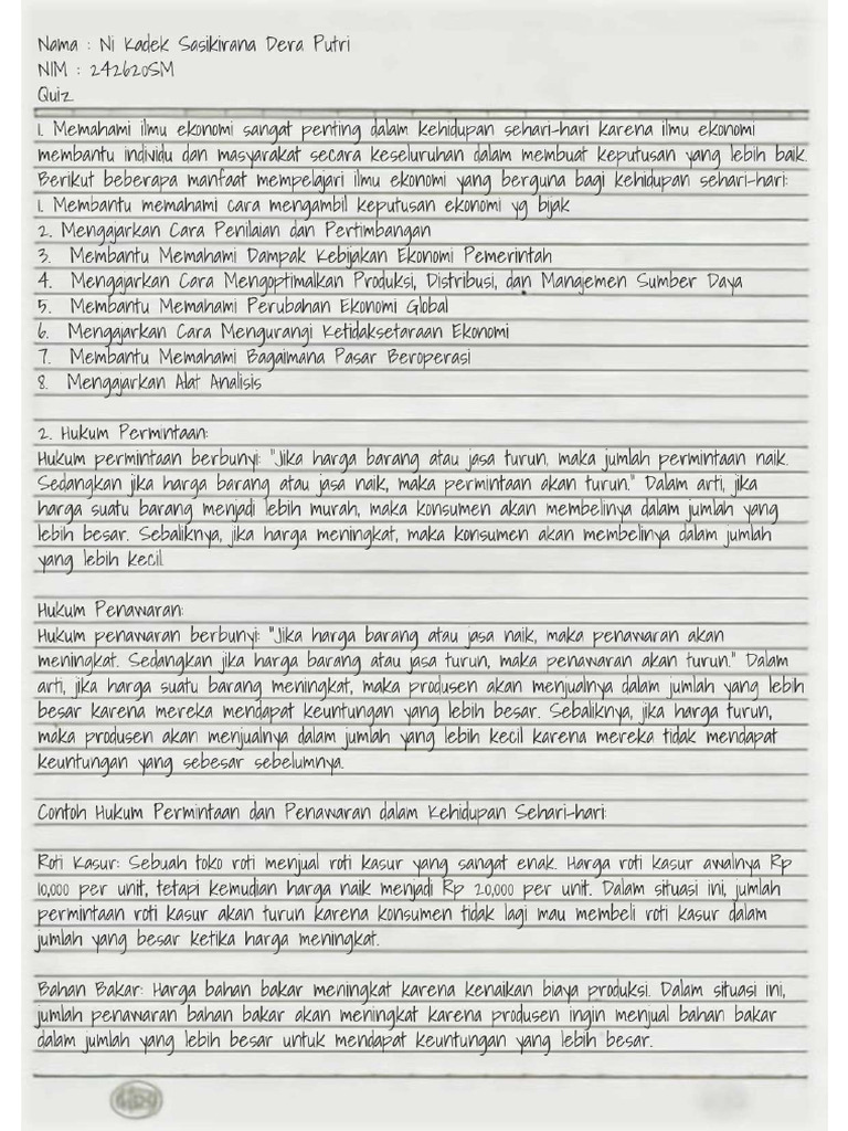 Quiz Mikro Ni Kadek Sasikirana Dera Putri | PDF