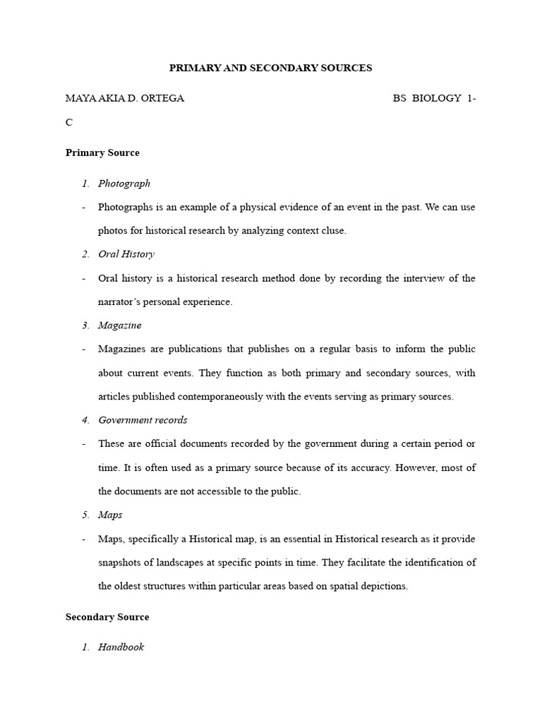 RPH Activity | PDF | Primary Sources | Oral History