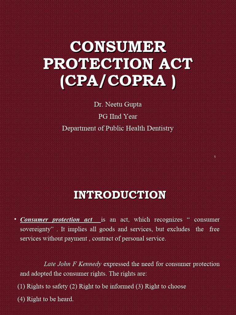 Consumer Protection Act (Cpa) Pedogogy | PDF | Informed Consent | Physician