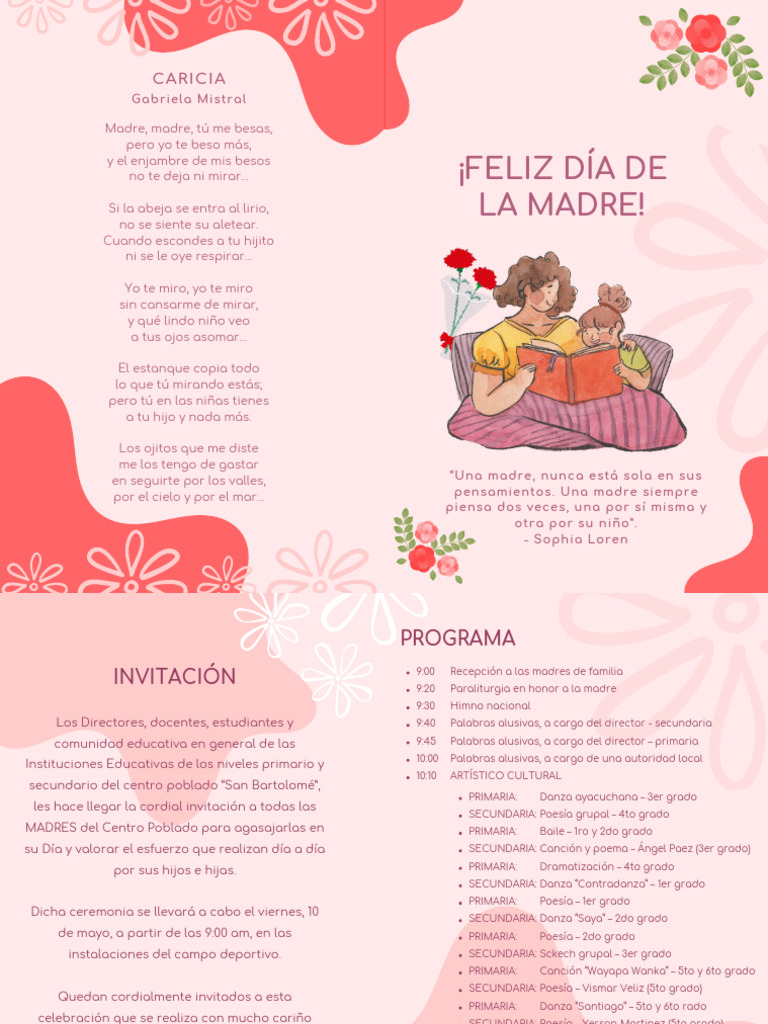 Programa Dia de La Madre | PDF