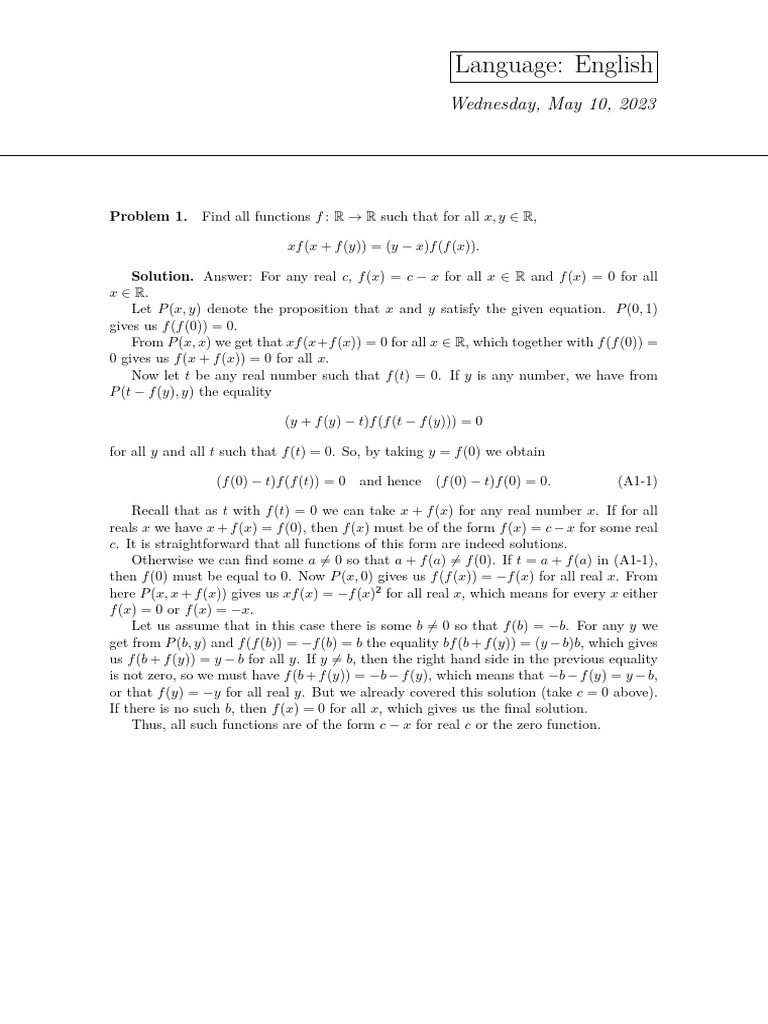 BMO 2023 Solutions | PDF | Prime Number | Triangle