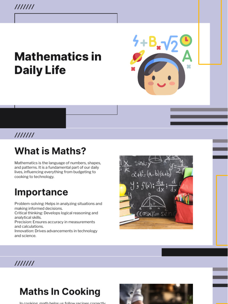 Maths in Daily Life - Kawyan IX-C 17 | PDF | Mathematics | Algorithms