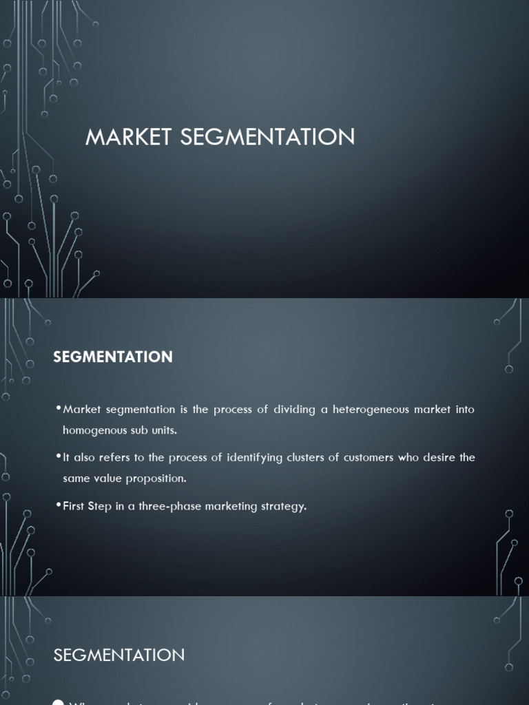 Lect 5 STP.pptx | Download Free PDF | Market Segmentation | Marketing