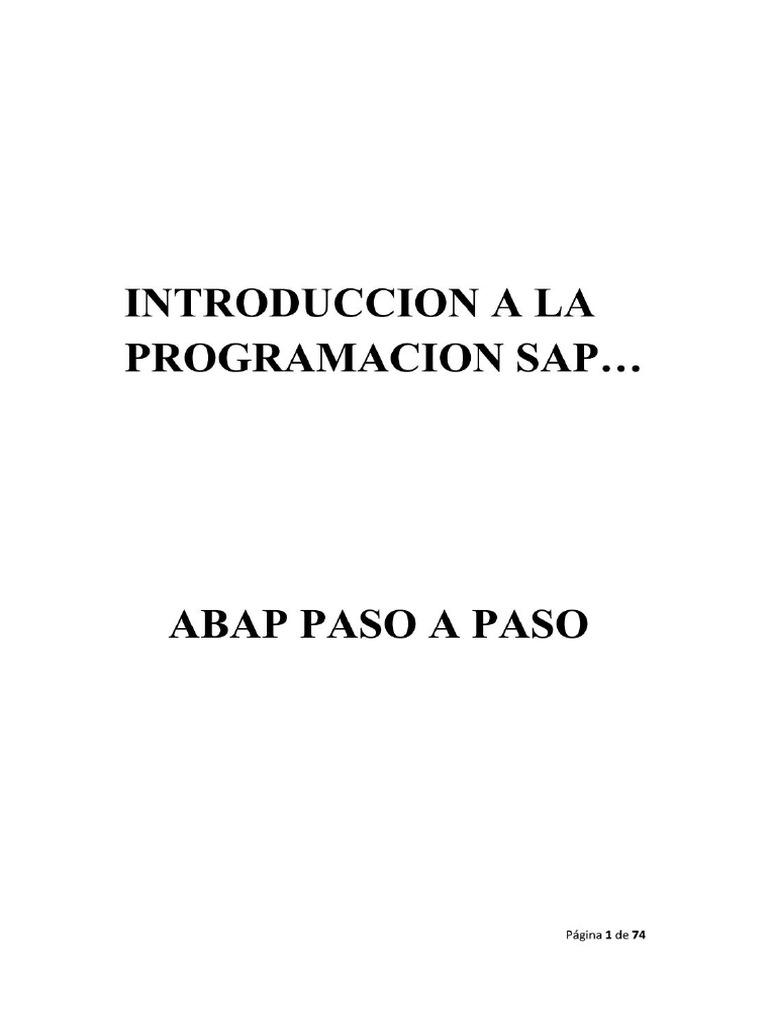 Tutorial SAP | PDF