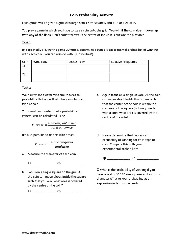 Coin Toss Probability Game Guide | PDF | Probability | Applied Mathematics