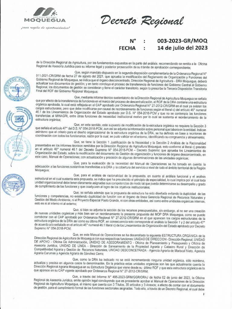 Mop-Dra - DR - 003-2023-Grmoq | PDF