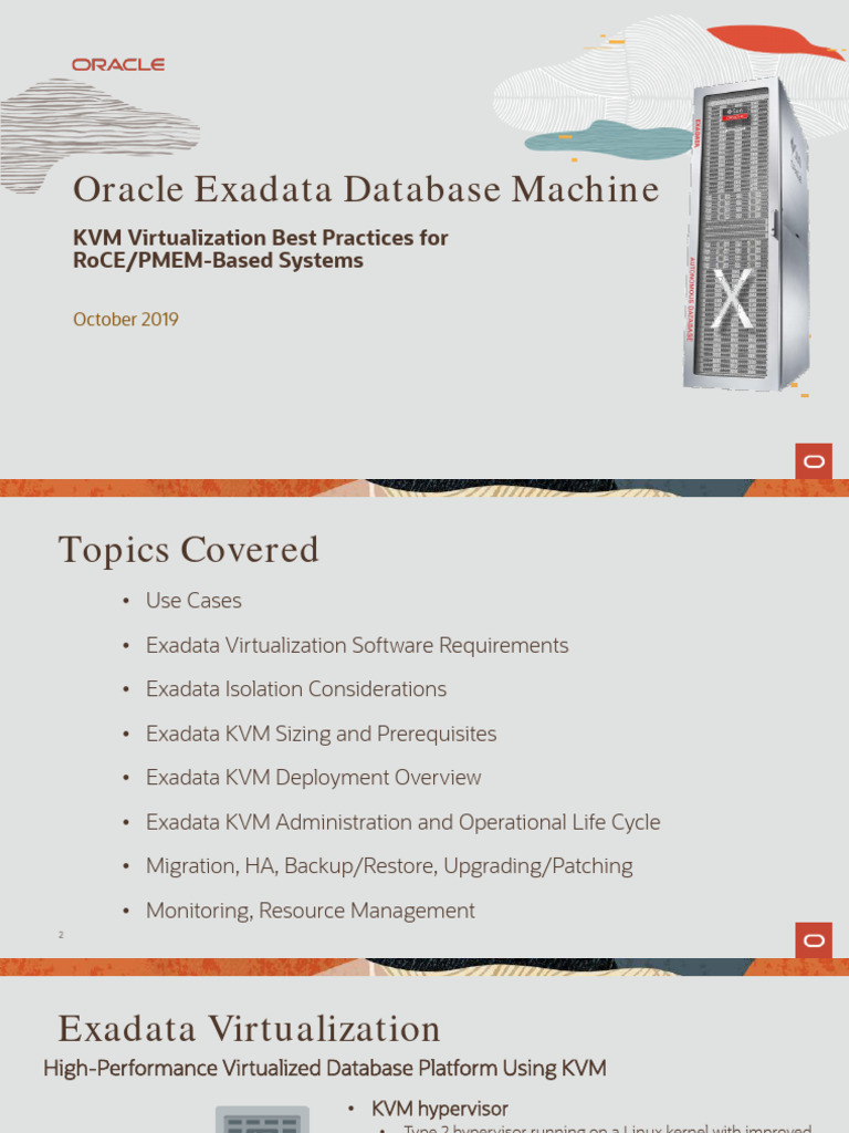 Exadata_KVM_Overview | PDF | Virtual Machine | Virtualization