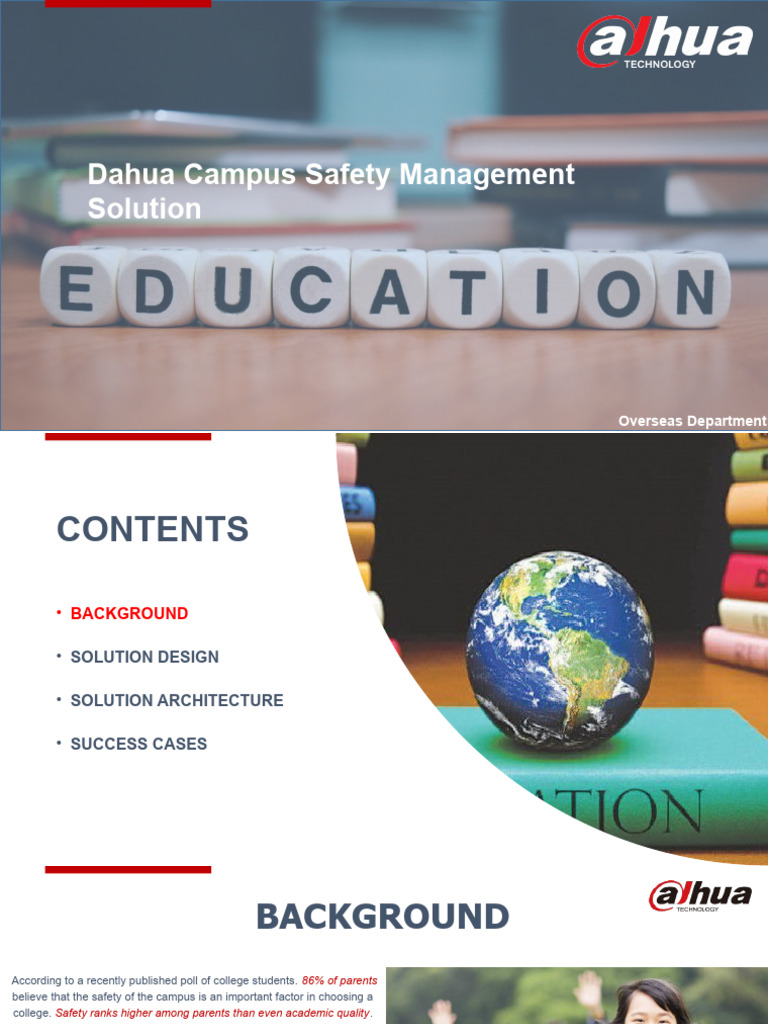 Dahua Campus Safety Management Solution | PDF | Computer Security | Security