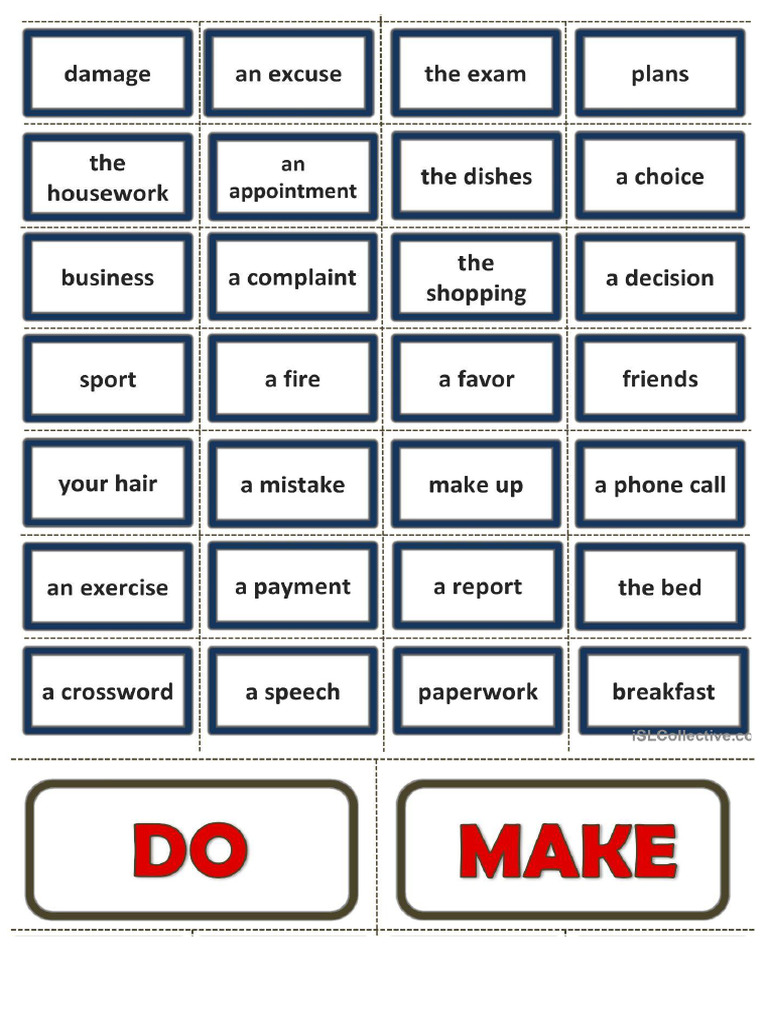 c9 4.1 Make Vs Do | PDF