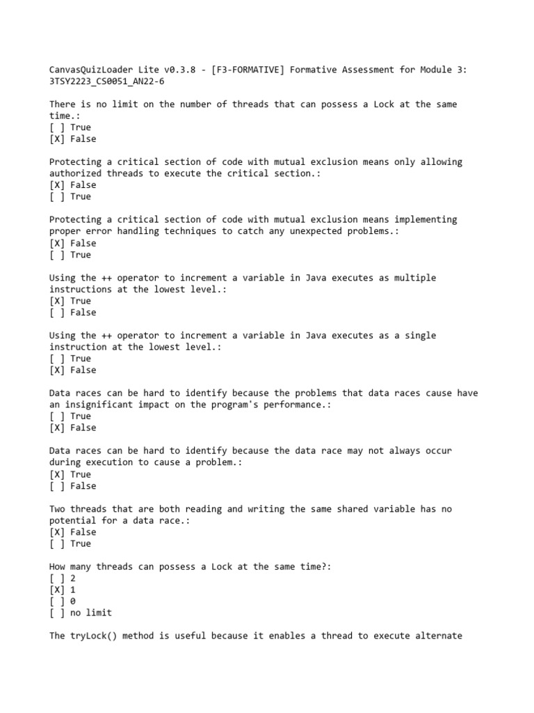 CS0051_FA3_FA4 | Download Free PDF | Thread (Computing) | Software Engineering