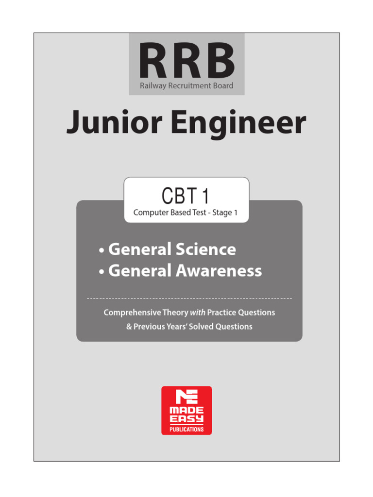RRB JE - General Awareness + General Science | PDF | International ...