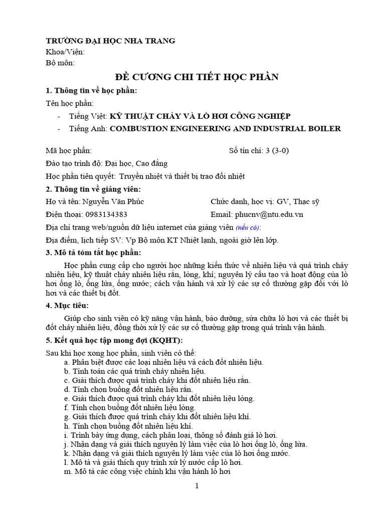 DCCTHP - KT Chay Va Lo Hoi - 61cnnl | PDF