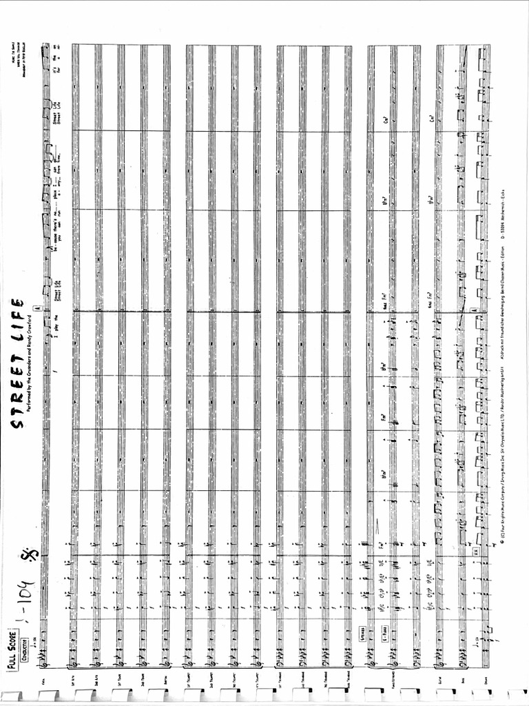 Street Life Sheet Music and Chords | PDF | Language Arts & Discipline ...