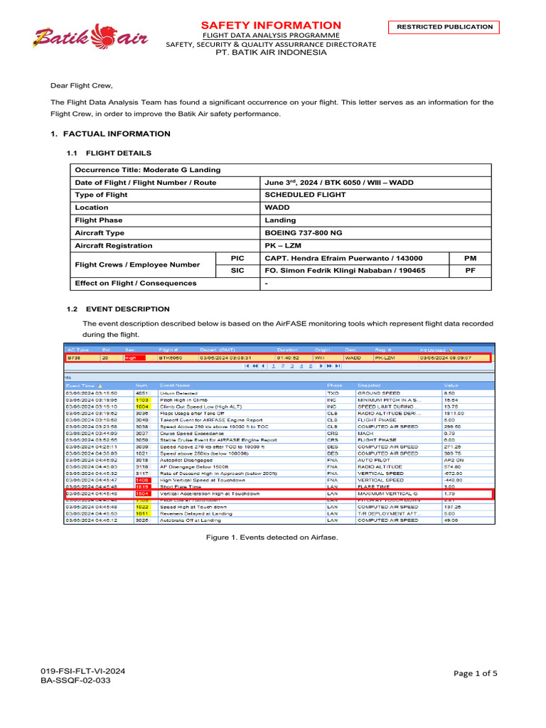 019-Fsi-Flt-Vi-2024 03-06-2024 | PDF | Risk | Aviation