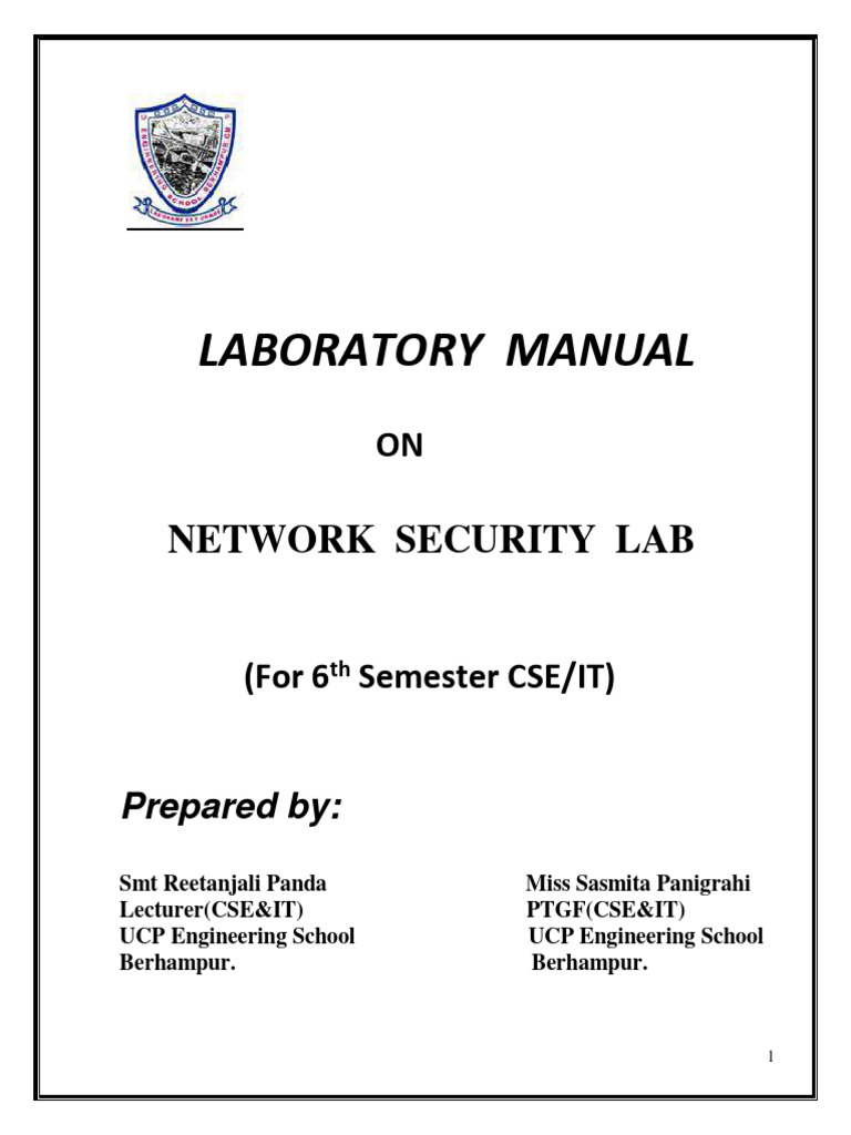 Laboratory Manual: Network Security Lab | PDF | Port (Computer Networking) | Antivirus Software