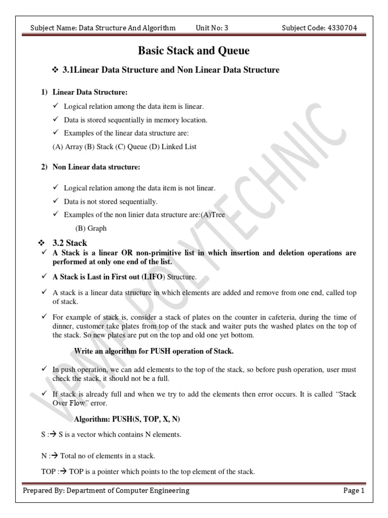 Unit 3 2 | PDF | Queue (Abstract Data Type) | Computing